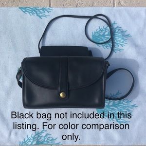 Coach | Bags | Rare Vintage Dark Navy Leather Coach Roll Bag9887 | Poshmark